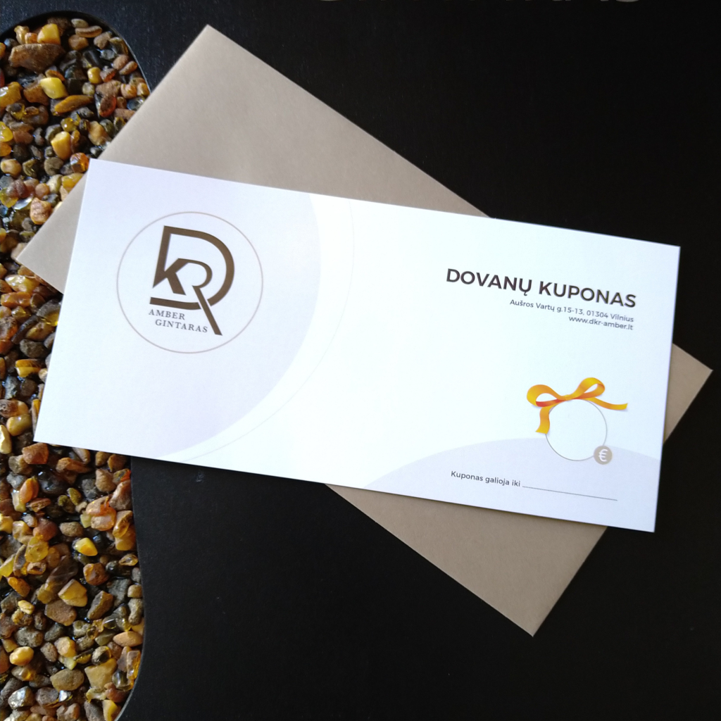 Dovanų kuponas - tobula dovana | DKR Amber Gintaras